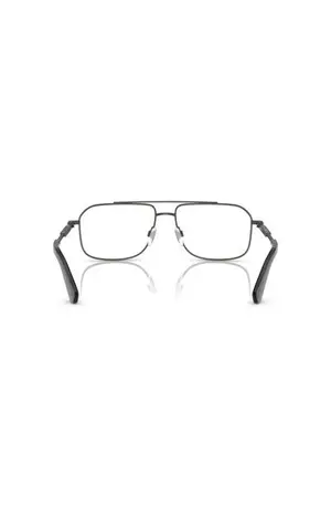 Burberry 56mm Rectangle Eyeglasses - Grey