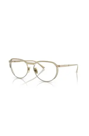 FERRARI 55mm Oval Optical Glasses - Gold