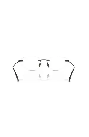 FERRARI 55mm Irregular Rimless Eyeglasses - Black