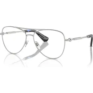 Burberry 55mm Pilot Optical Glasses - Silver