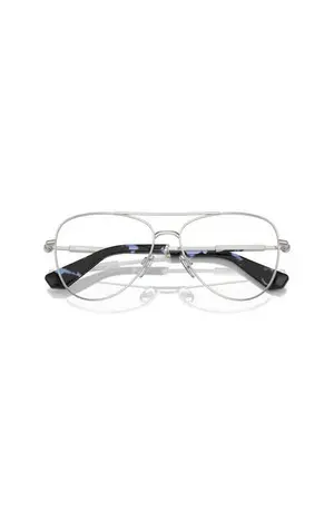 Burberry 55mm Pilot Optical Glasses - Silver