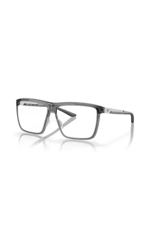 COSTA 55mm Rectangle Full Rim Eyeglasses - Grey
