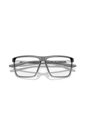 COSTA 55mm Rectangle Full Rim Eyeglasses - Grey