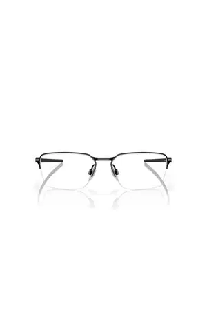 Oakley 54mm Rectangle Optical Glasses - Black