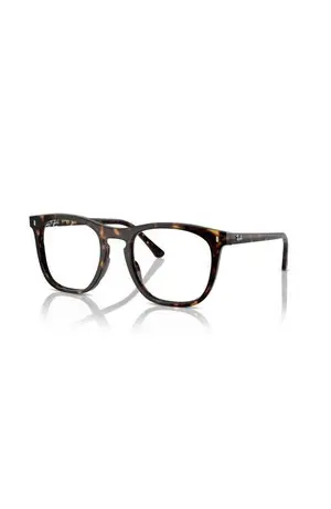 Ray-ban 51mm Square Optical Glasses - Tortoise
