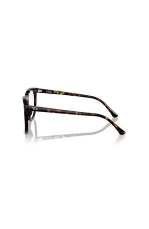 Ray-ban 51mm Square Optical Glasses - Tortoise