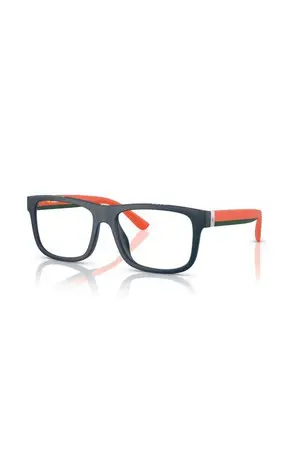 Polo Ralph Lauren Polo Ralph Lauren 54mm Rectangle Eyeglasses Blue/orange