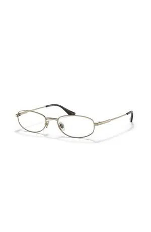 Brooks Brothers 52mm Oval Optical Glasses - Gold