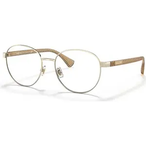 Ralph Lauren 51mm Round Full Rim Eyeglasses - Gold
