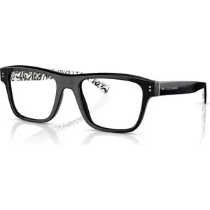 Dolce & Gabbana 51mm Square Optical Glasses - Black