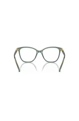 SWAROVSKI 54mm Square Eyeglasses - Green
