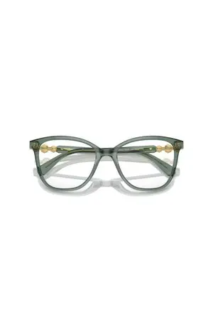 SWAROVSKI 54mm Square Eyeglasses - Green