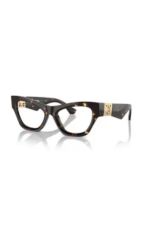 Burberry 53mm Cat Eye Optical Glasses - Brown