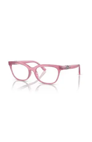 Dolce & Gabbana 52mm Butterfly Eyeglasses - Pink