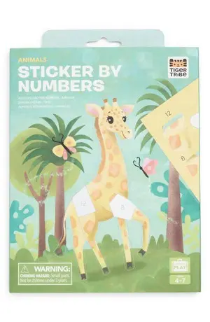 TIGER TRIBE Animals Sticker Number Activity Set - Multi