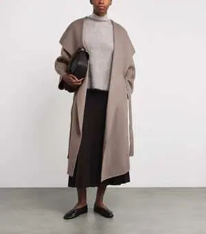 Soft Goat Wool-cashmere Long Coat