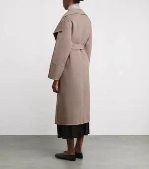 Soft Goat Wool-cashmere Long Coat
