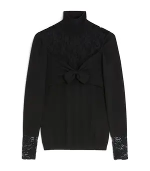 Valentino Garavani Virgin Wool Bow Top