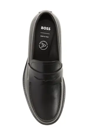 BOSS Leather Penny Loafer