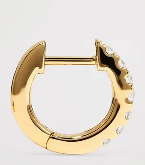 Harrods Diamond Huggie Earrings