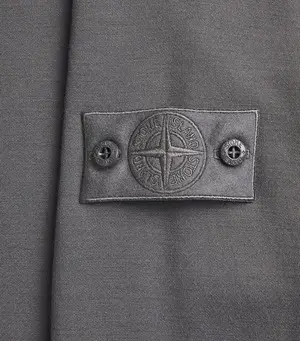 Stone Island Ghost Piece Cotton Sweatshirt With Compass Logo