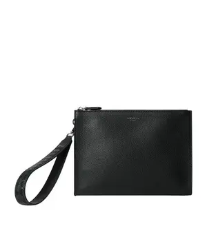 SERAPIAN Cachemire Leather Clutch