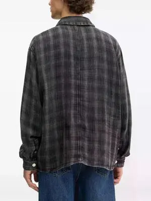 WON HUNDRED Plaid Zip-up Shirt
