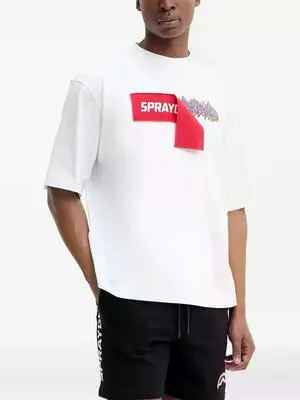 SPRAYGROUND Logo-appliqué Crew-neck T-shirt