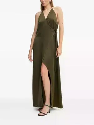 SANDRO FERRONE Halterneck Maxi Dress
