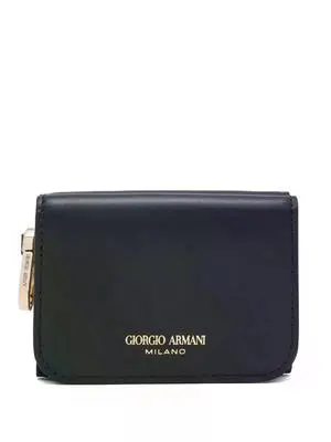 Giorgio Armani Leather Wallet - Black