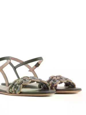 Giorgio Armani Braided-strap Sandals