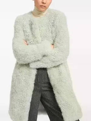 YVES SALOMON Shearling Belted Coat