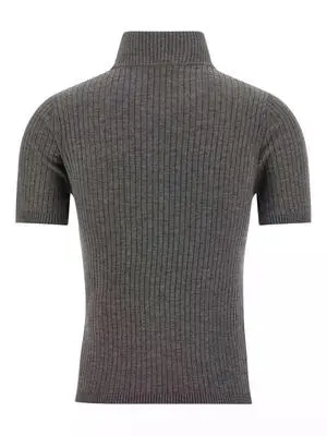 Max Mara Janagy Ribbed High-neck Sweater - Grey