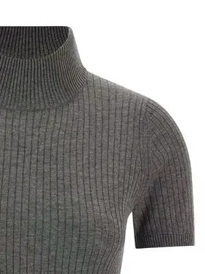 Max Mara Janagy Ribbed High-neck Sweater - Grey