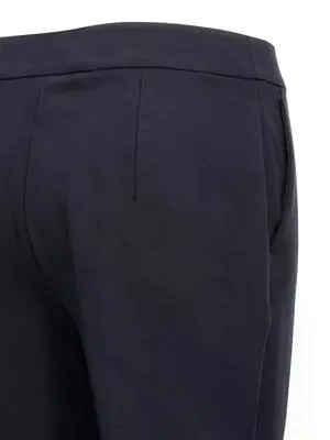Max Mara Stretched Pleat Trousers - Blue