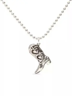 TWOJEYS Boot Pendant Necklace - Silver