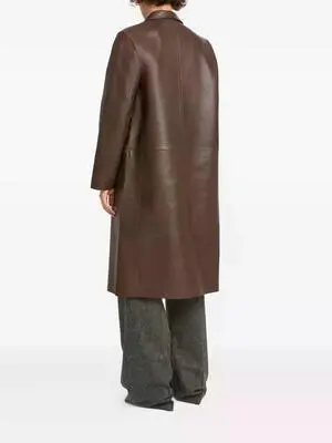 YVES SALOMON Panelled Leather Coat