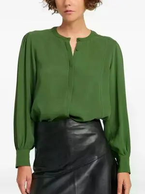 YVES SALOMON Silk Button-down Shirt