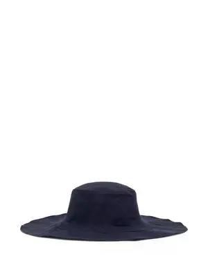 Vilebrequin Frayed-edge Wide-brim Hat - Blue