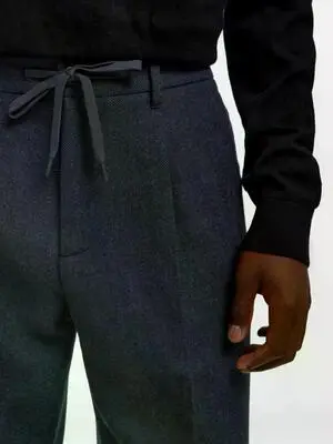 SELECTED Drawstring Pleated Trousers