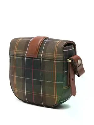 Barbour Tartan Pattern Satchel Bag