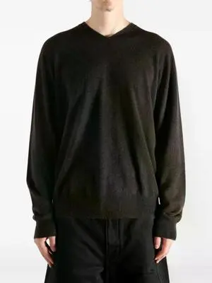 THE ROW V-neck Long Sleeve Sweater