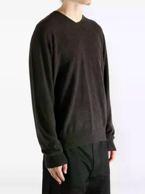 THE ROW V-neck Long Sleeve Sweater