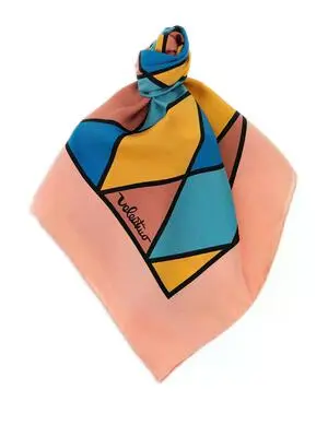 Valentino Garavani Rhombelle-print Scarf - Orange