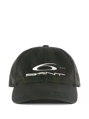 SAINT MXXXXXX Logo-embroidered Baseball Cap - Black