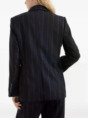 Brunello Cucinelli Double-breasted Pinstriped Blazer