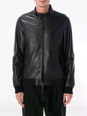 SWORD 6644 Zip-up Leather Jacket