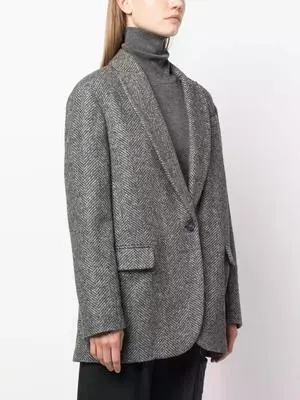 Brunello Cucinelli Single-breasted Wool Blazer