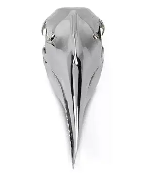 PARTS OF FOUR Wrinkled Hornbill Skull Sculpture - Silver