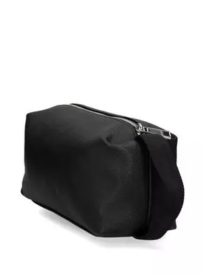 BOSS Faux-leather Deed-logo Washbag